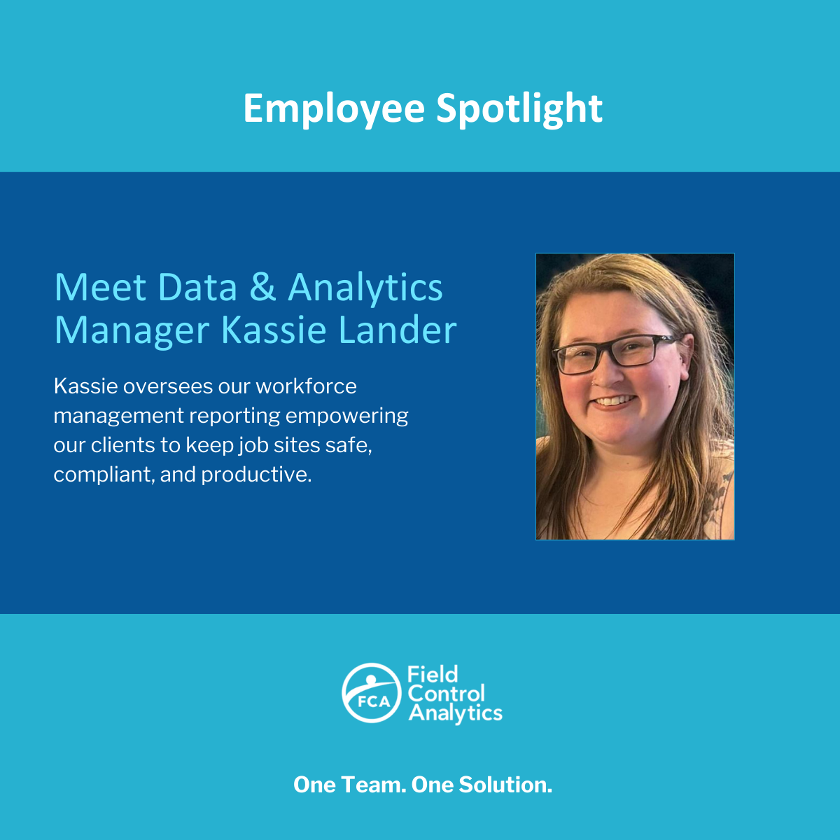 Employee Spotlight FCA Reporting Team: Kassie Landers